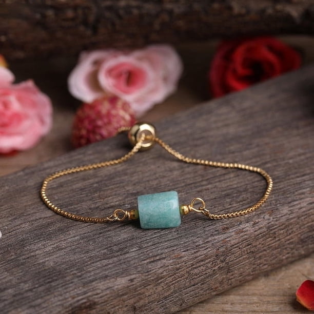 Granjero Gordo Pulsera de piedra curativa delicada Una variedad de ...