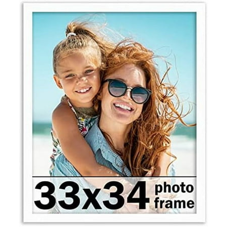 UPC 799280186121 - 33X34 Frame White Solid Wood Picture Frame Includes ...