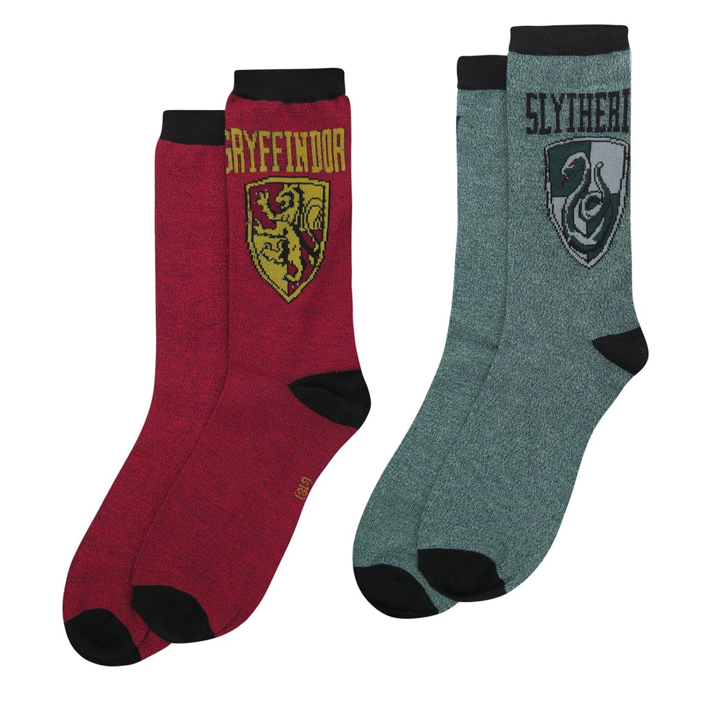 Harry Potter Gryffindor and Slytherin Crew Socks 2-Pack - Walmart.com