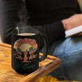 Custom Name Black Mug, Western Horse With Desert Landscape Design ...