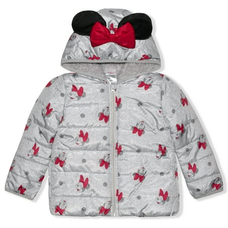 Disney Minnie Mouse Puffy Winter Coats for Girls and Toddlers with 3D ...