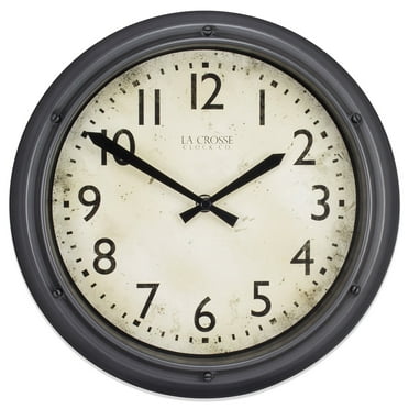 Westclox 32041W Round Vintage Kitchen Classic Clock, 12-Inch, White ...