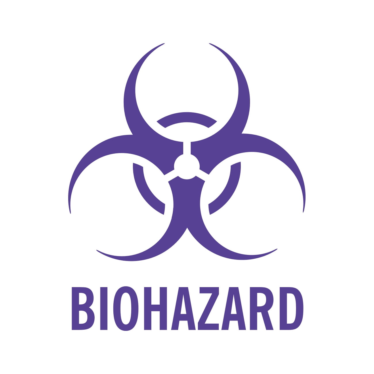 Biohazard Sticker Decal Die Cut - Self Adhesive Vinyl - Weatherproof ...