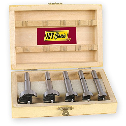 IVY Classic 46180 5-Piece Forstner Bit Set, High-Carbon Steel, Wooden ...