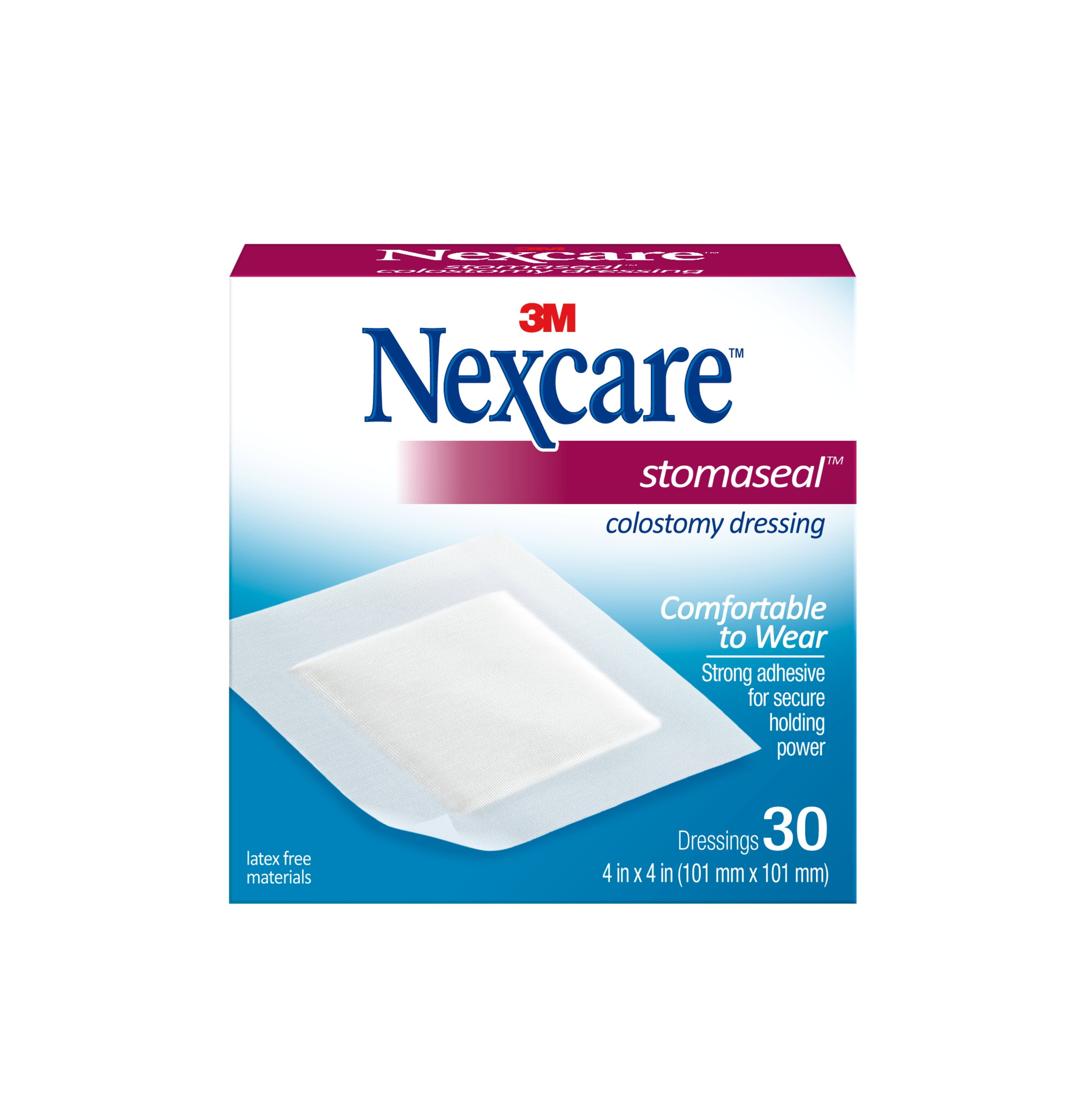 Nexcare Stomaseal Colostomy Dressing, 4 in x 4 in - Walmart.com ...