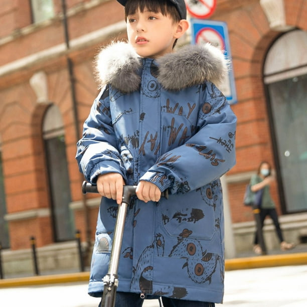 AAMILIFE Fashion Coat Children Winter Jacket Coat Boy Jacket Warm Hooded Kids Clothes - Walmart.ca