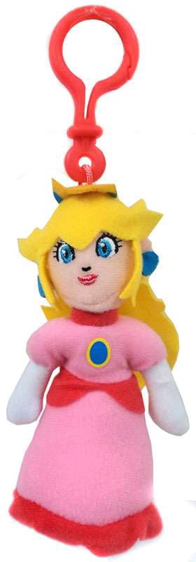 Super Mario World of Nintendo Peach Plush Hanger - Walmart.com