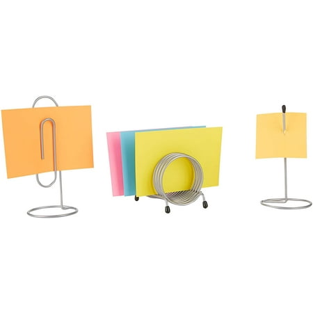 Mind Reader LETFIL3-SIL 3 Piece Bill & Letter, Sticky Note, Ticket ...