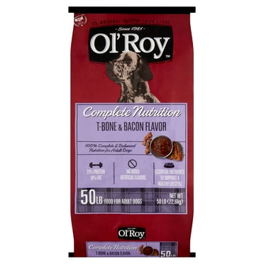 Ol' Roy Bacon Flavor Dry Dog Food, 50 lbs - Walmart.com