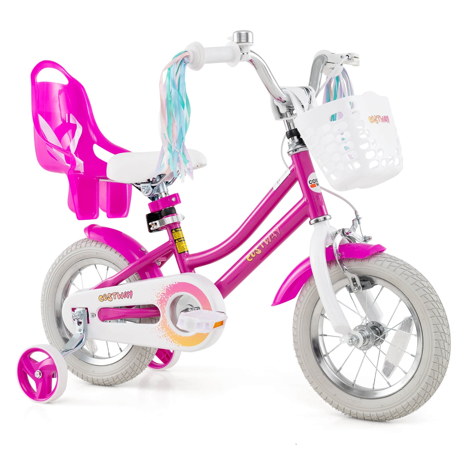 Click here for Costway 12 Inch Kids Bike With Training Wheels Dol... prices