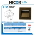 NICOR Lighting Modern LED Square Step Light, Oil-Rubbed Bronze (STQ-10 ...