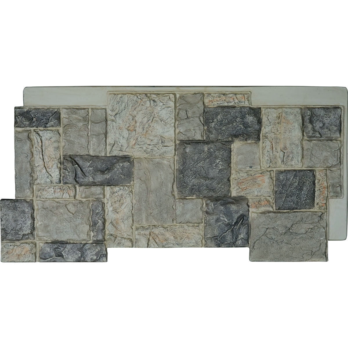 48"W x 24"H x 1 1/4"D Castle Rock Stacked Stone, StoneWall Faux Stone ...