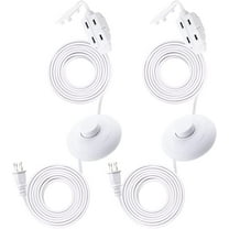 Cordinate Decor 6ft. Braided Extension Cord Tabletop Switch, 41095 ...