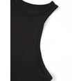 Black Skeleton Hand Heart Graphic Crop Tank Top, Womens Sleeveless ...