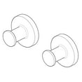 Mainstays Modern Round Matte Black Robe Hook 2 Pack for Bathroom ...