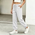 BFHHYA Girls Waffle Knit Sweatpants Kids Loose Drawstring Elastic Waist ...