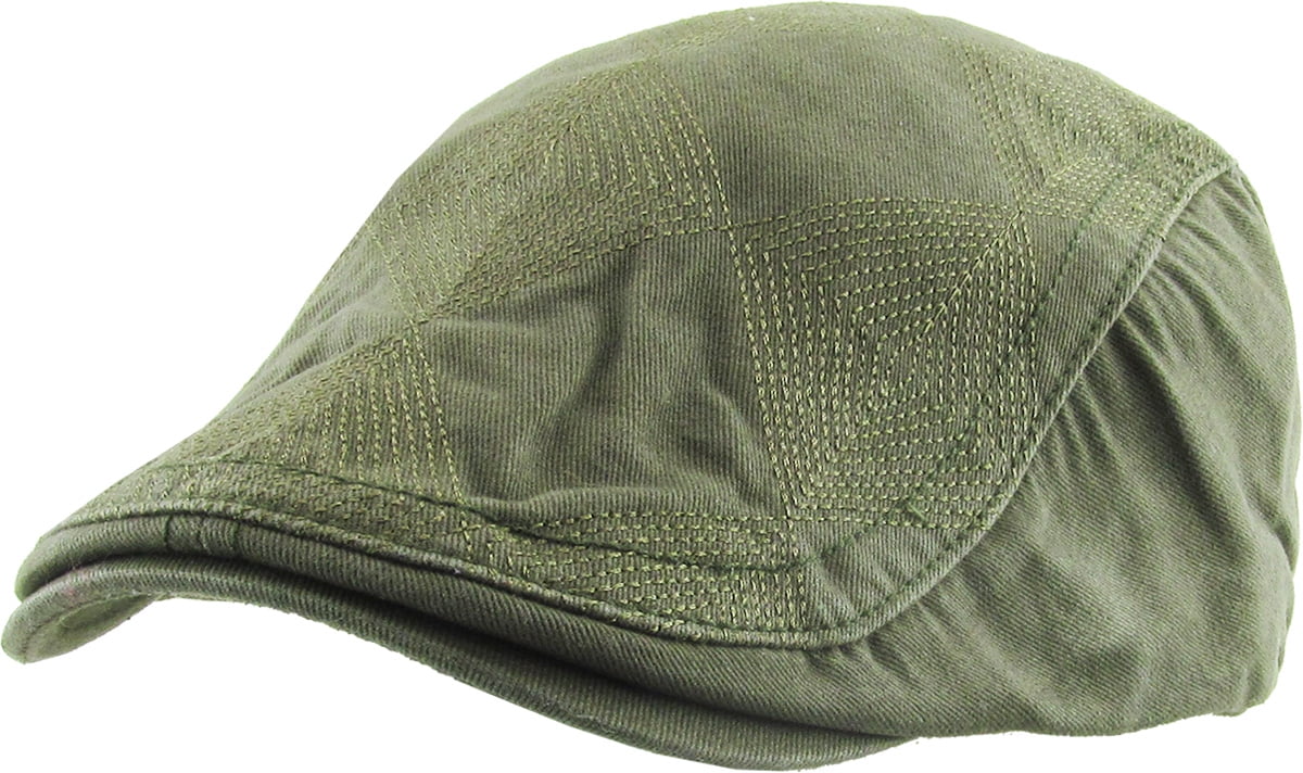 Solid Cotton Denim Gatsby Cap Mens Denim Hat Golf Driving Summer Cabbie ...