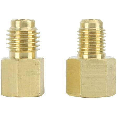 Refrigeration Adapter, 2Pcs Refrigerant Vacuum Pump Female Port ...