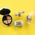 iaksohdu Dollhouse Toaster Simulated Portable 1/12 Ratio Dollhouse Mini ...