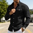 Abomasnow Men's Big and Tall Cotton Shirts Button Down Long Sleeve ...
