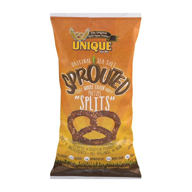 Sprouted Pretzel Shells, Delicious Homestyle-Baked Snack Bag, Vegan, OU ...