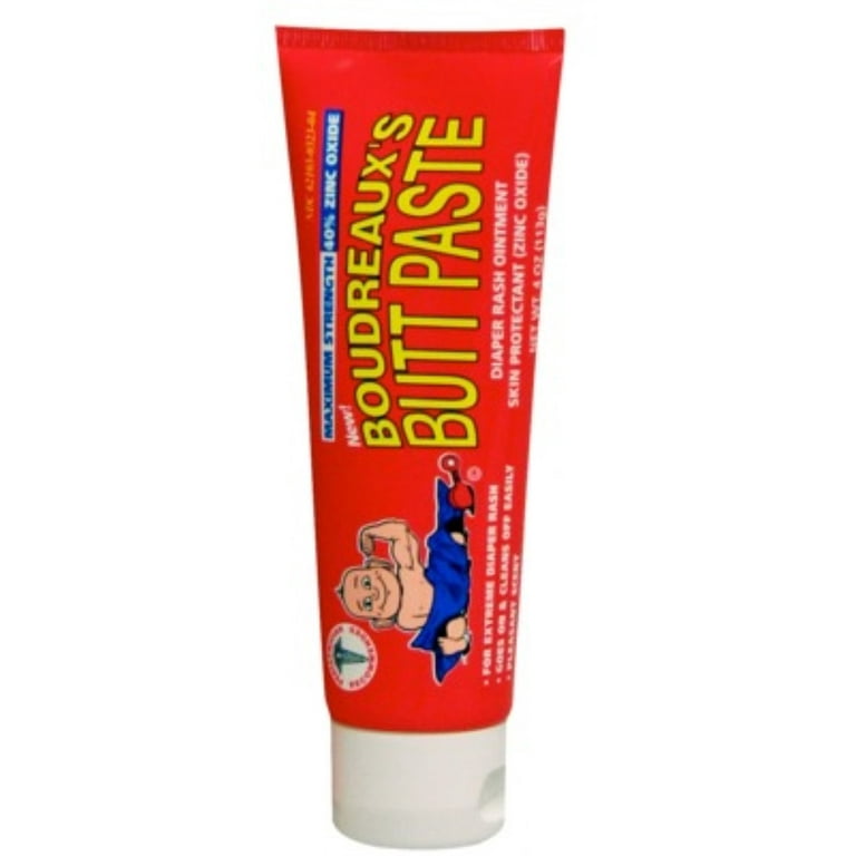 Boudreaux s Butt Paste Maximum Strength Diaper Rash Cream Ointment for Baby 4 oz Tube Pack of 2 Walmart
