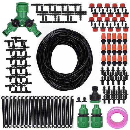 40M Garden Automatic Drip Irrigation System Adjustable Drip Pouring ...