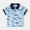 ASEIDFNSA Boys Dinosaur Print Polo Shirt with Ribbed Collar for School ...