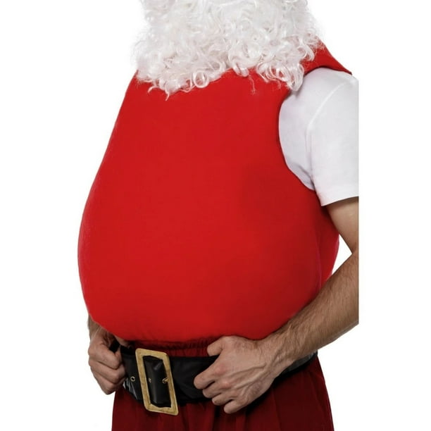 40" Red Santa Unisex Adult Christmas Belly Stuffer Costume Accessory ...