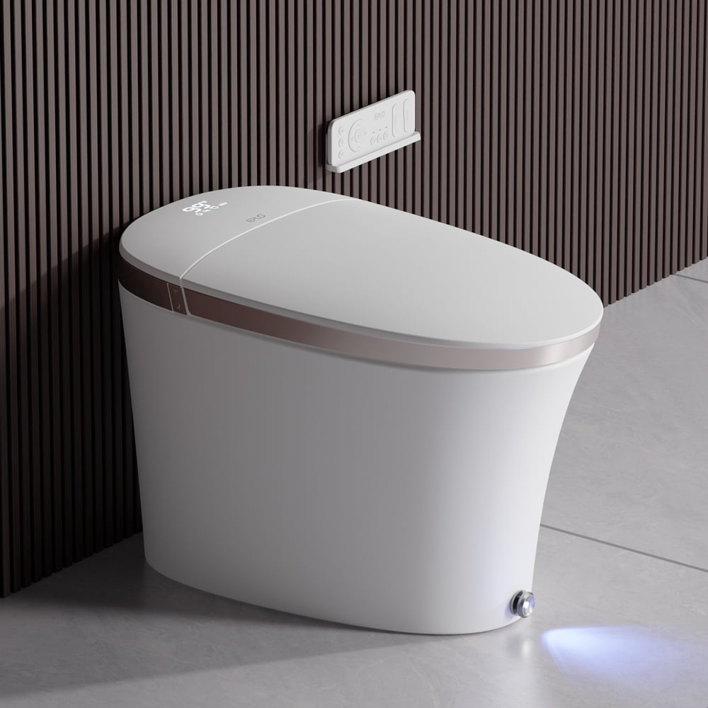 Smart Bidet Toilet With Foam Shield Splash Proof,Flash Drying, Foot ...