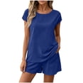 Boho Tops Ndbuld Women's Solid Color Linen Pocket Sleeveless Round Neck ...