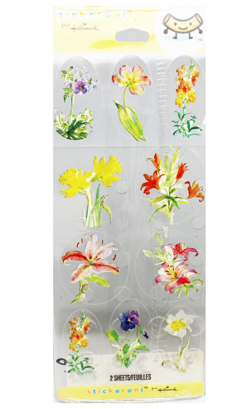 Hallmark Stickeroni Gorgeous Full Bloom Flowers Sticker Set (20 ...