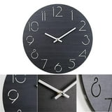 MLINS Modern Black Wall Clock for Daily Use Creative Quartz Clock ...