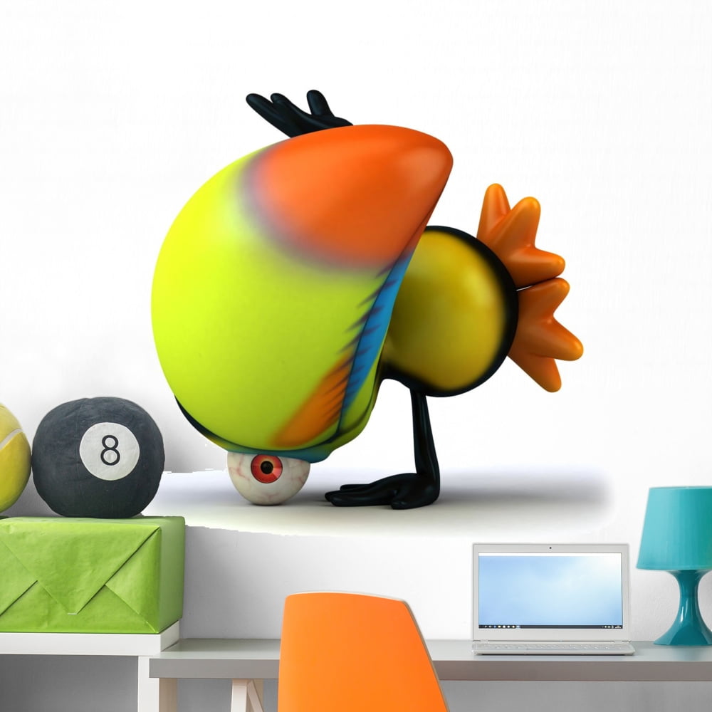 Toucan Wall Decal by Wallmonkeys Peel and Stick Graphic (36 in W x 33 ...