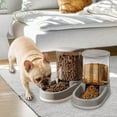 Fully Automatic Pet Feeder Type Food Feeder for Cute Pets Grey ...