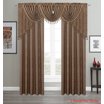 Bridget Crushed Satin Valance with Beaded Trim, Burgundy - Walmart.com