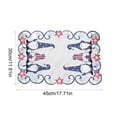 CaiTeLin Hollow Dwarf Embroidered Independence Day Placemat, Patriotic ...