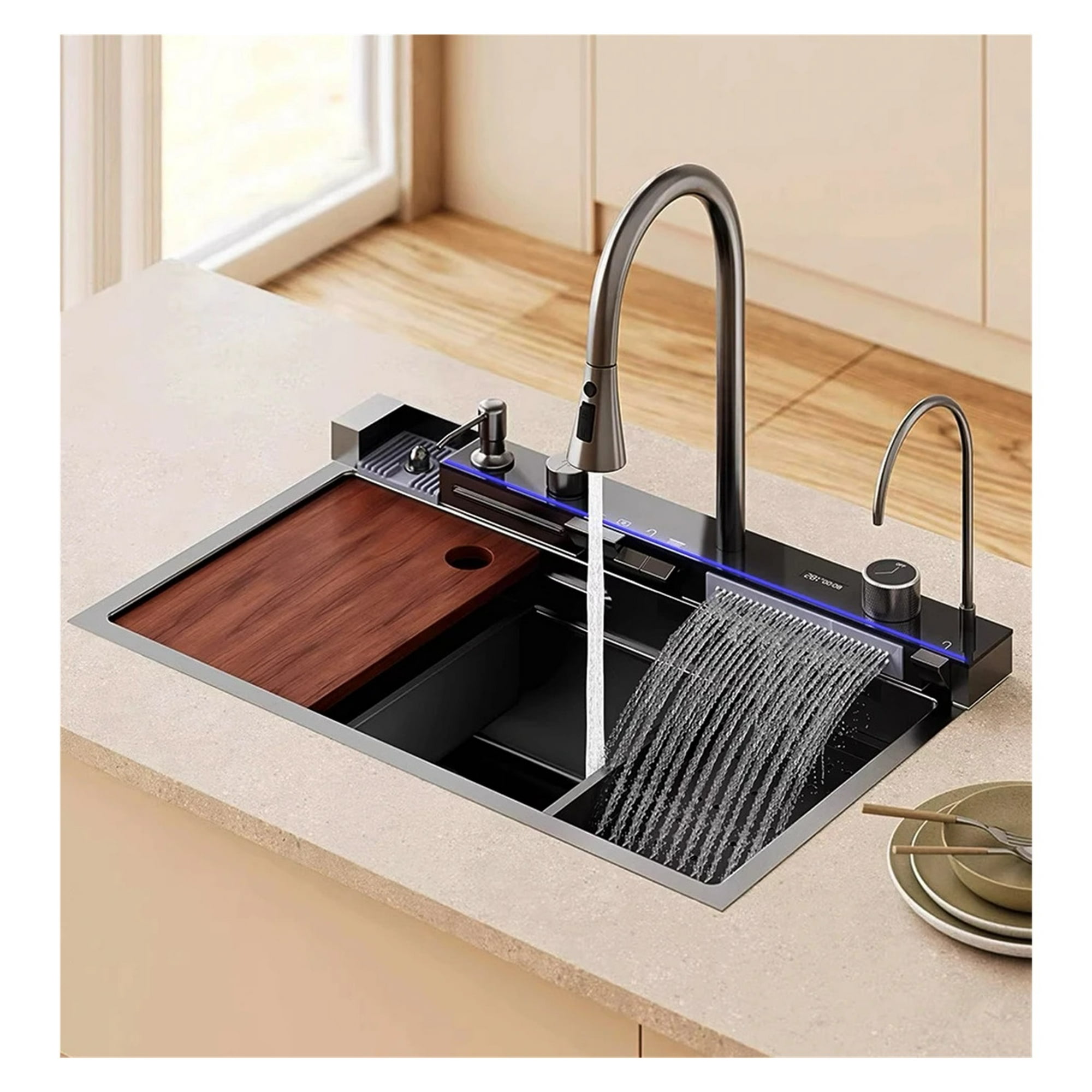 Click here for Zilai Kitchen Sink Large Single Multifunction Digi... prices