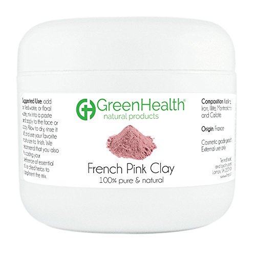 French Pink Clay Powder, 3 oz - 100% Pure & Natural by GreenHealth ...