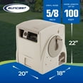 Suncast Auto Rewind Garden Hose Reel, Outdoor Use, 100-Ft, Light Taupe ...