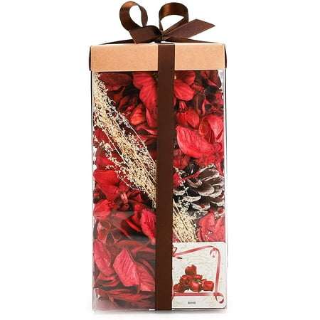 8oz Large Potpourri Dried Flowers Bag in Gift Box, Rose Scent Perfume ...