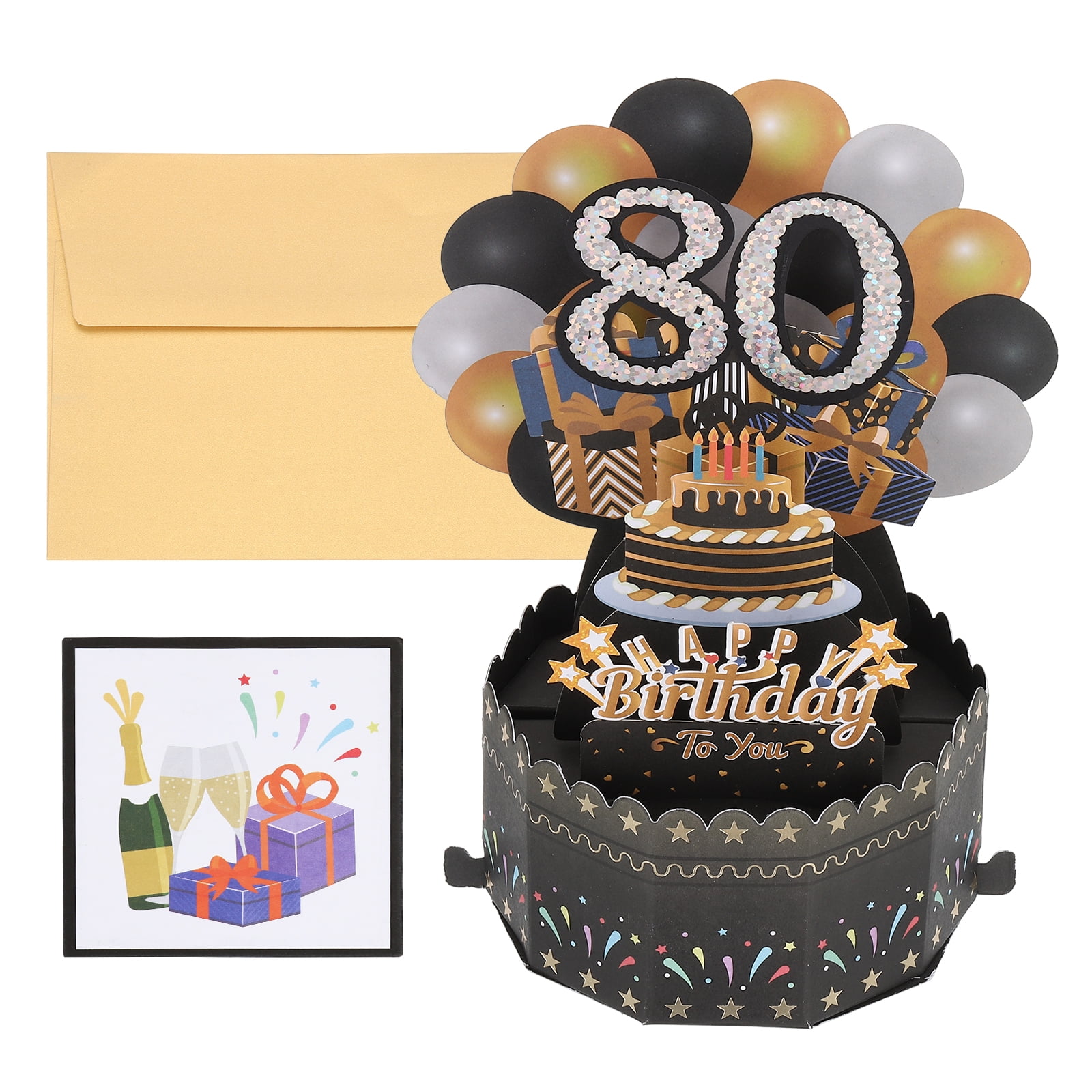 Click here for Uxcell 80th Birthday Card  Pop-Out Birthday Card H... prices