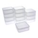 Paylak 12 Storage Square Clear Container For Crafts Beads Small Items ...