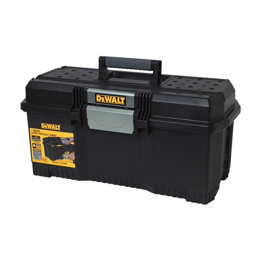 DeWalt 23.8 in. Resin Tool Box 11 in. W x 11 in. H Black - Walmart.com ...