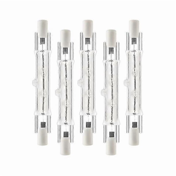 5-pack R7s 118mm 300W 230V, R7s Halogen Linear Light Bulb, Dimmable ...