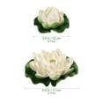 Frcolor Artificial Lotus Pond Water Lily Flower Floating Plants Decor ...