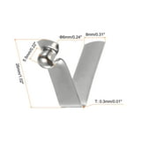 Uxcell 12pcs Single Button Kayak Paddle Snap Spring Clip 26x5.5mm V ...