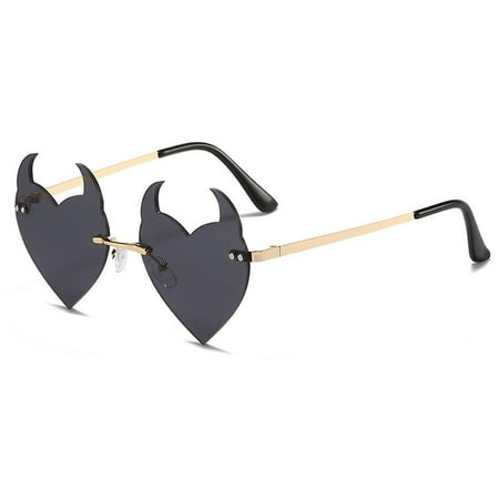 (gold Frame, Black And Gray)devil Sunglasses Funny Glasses | Walmart Canada