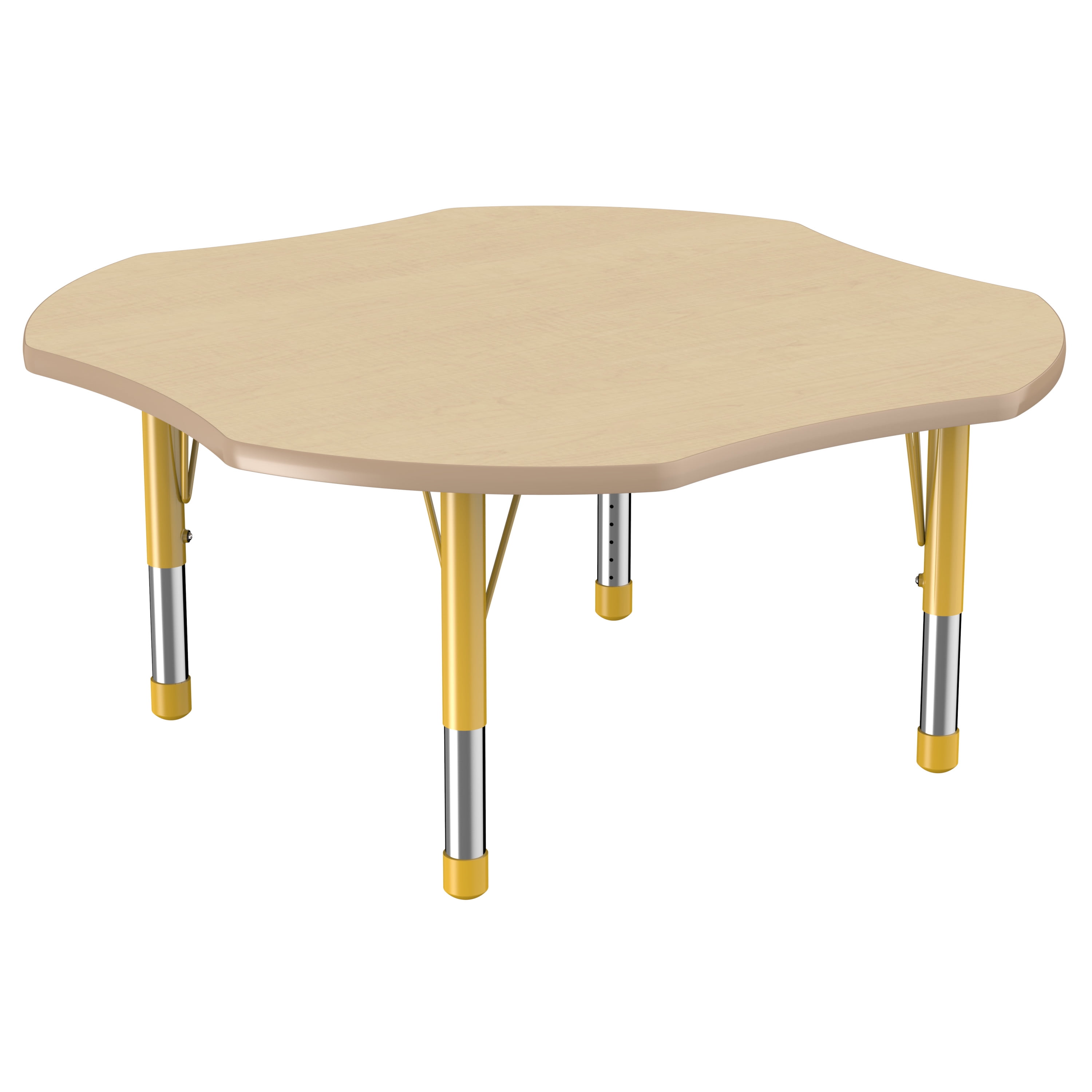 ECR4Kids 48in Clover Premium Thermo-Fused Adjustable Activity Table ...
