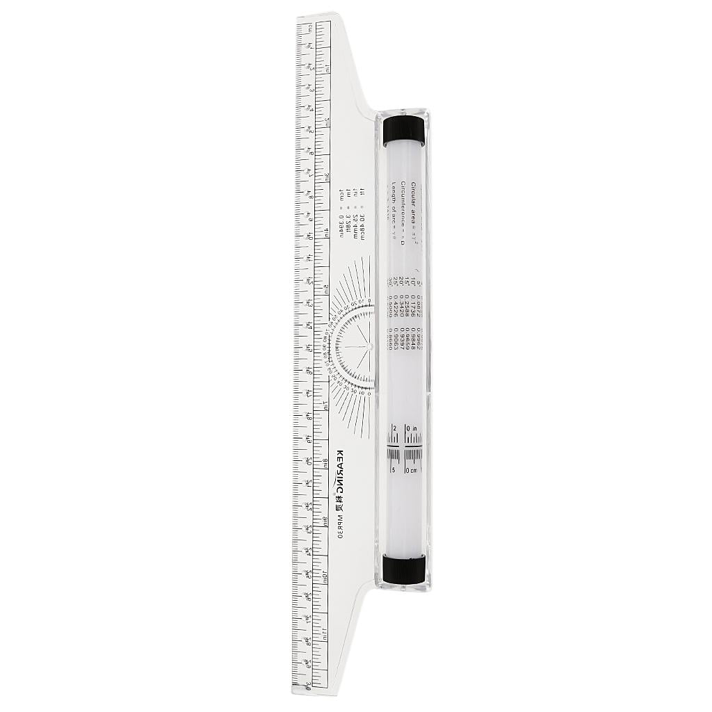 Rolling Ruler Metric / Inch, Protractor Drawing Template Rolling Rule ...